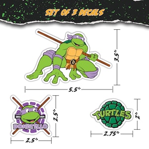 TMNT Teenage Mutant Ninja Turtles Nickelodeon Licensed Vinyl Decals for ...