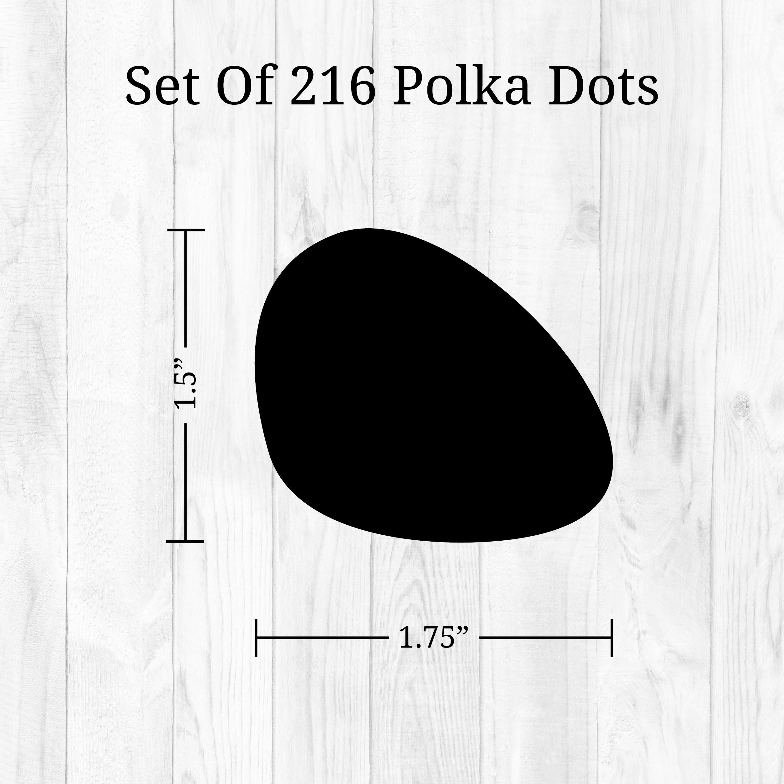 Dalmatian Black Dots Wall Decals Set of 216 Polka Dot Stickers ...