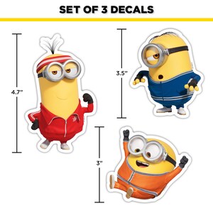Despicable Me Licensed Minions Car Decals - Bob Stuart Kevin Vinyl ...