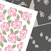 Digital STENCIL Roses Cookie Stencil SVG Floral Stencil Flower Rose ...