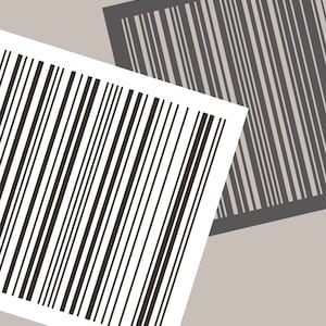 Digital STENCIL Barcode Cookie Stencil SVG Barcode Stencil - Etsy