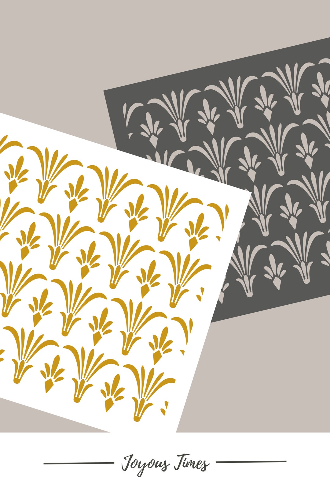 Digital STENCIL Art Deco Pattern Cookie Stencil SVG Art Deco Stencil ...