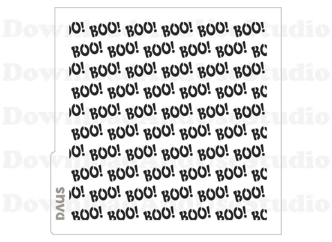 DIGITAL Stencil, Boo Stencil SVG and PNG Files, DAUS073 - Etsy