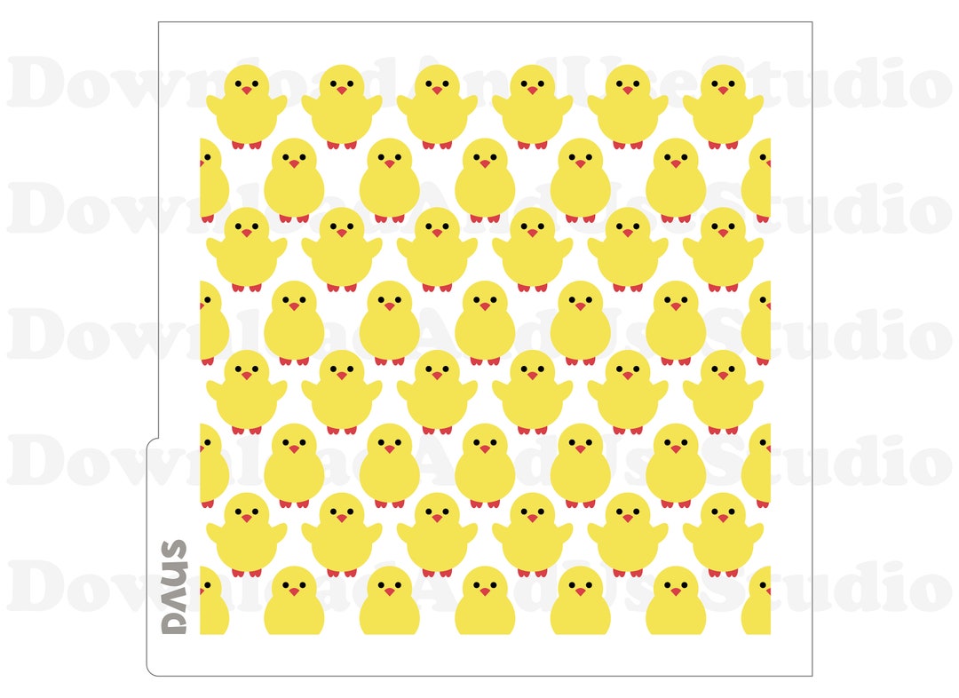 DIGITAL Stencil, Chicks Stencil SVG and PNG Files, 3 Parts, DAUS109 - Etsy