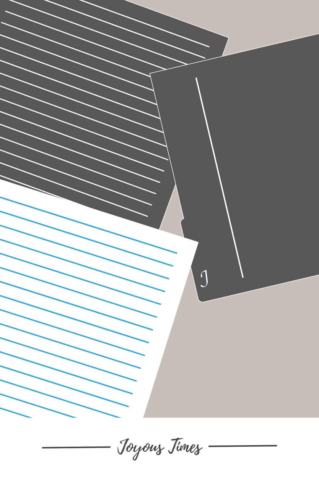 Digital STENCIL Notebook Paper Stencil SVG Pinstripes Stencil Back to ...