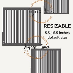 Digital STENCIL Barcode Cookie Stencil SVG Barcode Stencil Barcode Line Stencil Background ...