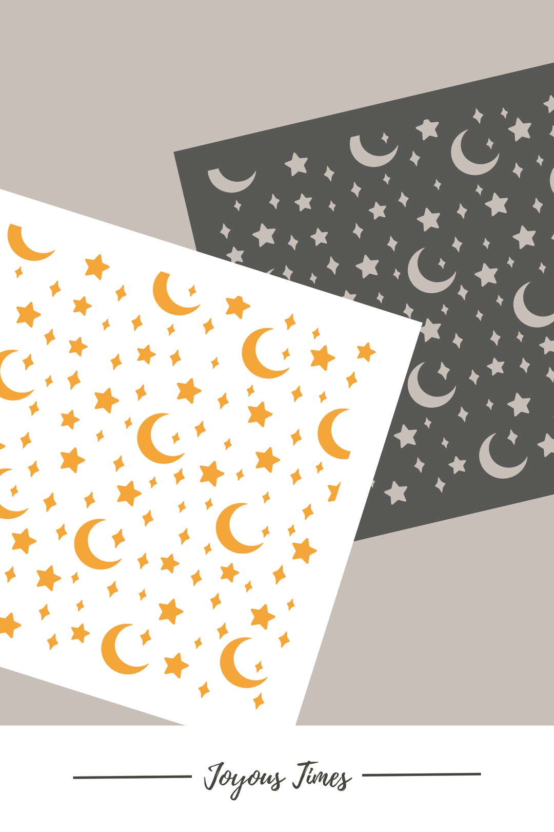 Digital STENCIL Moon Star Stencil Sky Stencil Crescent Stencil ...