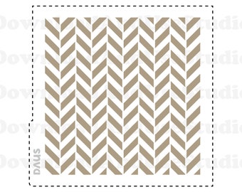 Herringbone Stencil - Etsy