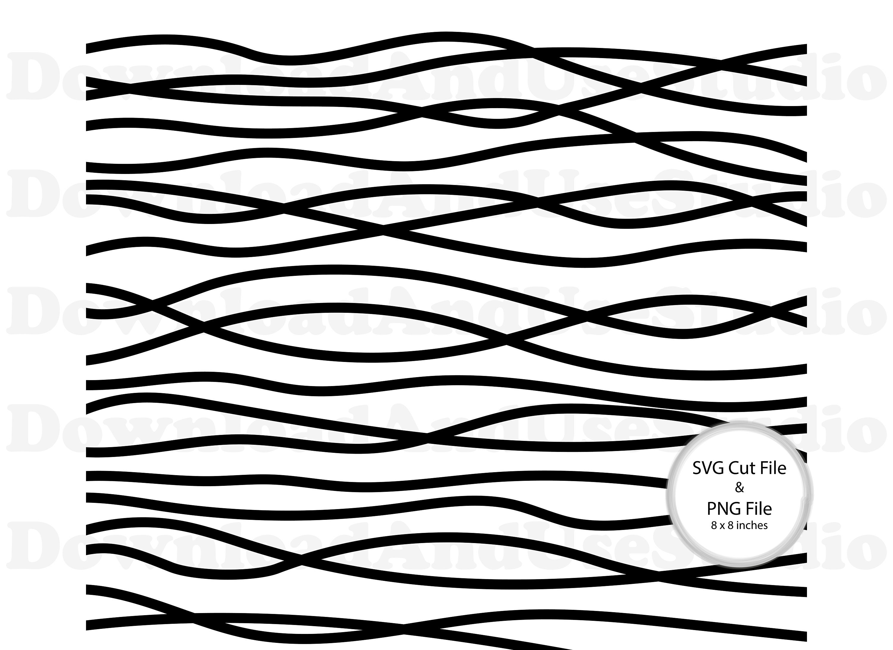 Waves Rainbow pink purple blue aqua Abstract Squiggle curved lines ...