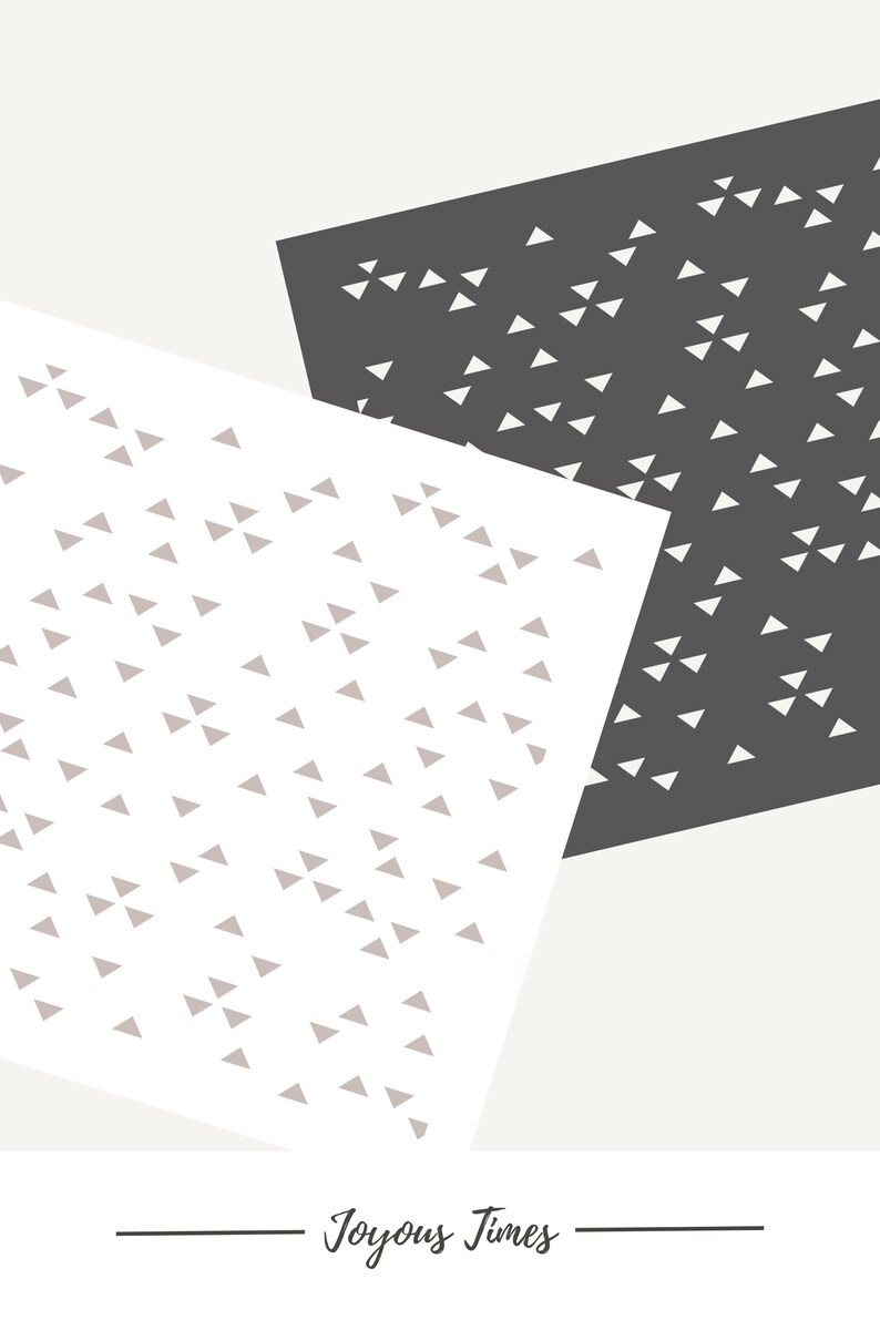 Triangle Pattern Cookie Stencil: Geometric Clay Template (SVG Digital ...