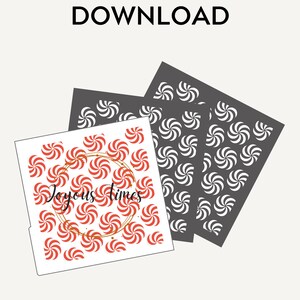 Digital STENCIL Peppermint Candy Cookie Stencil SVG Candy Stencil Peppermint Stencil Christmas ...