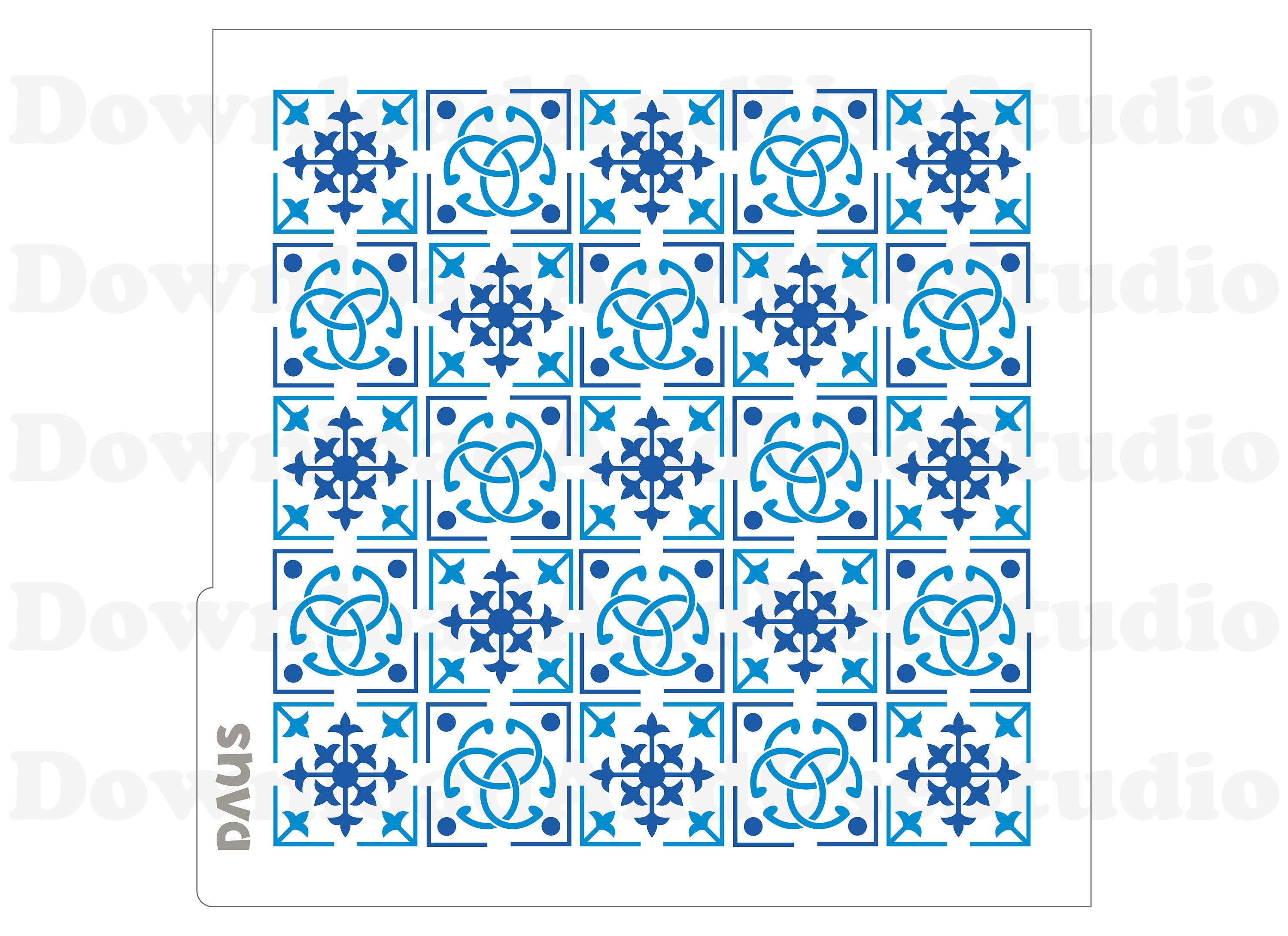 DIGITAL Stencil, Moroccan Tiles Pattern Cookie Stencil SVG and PNG ...