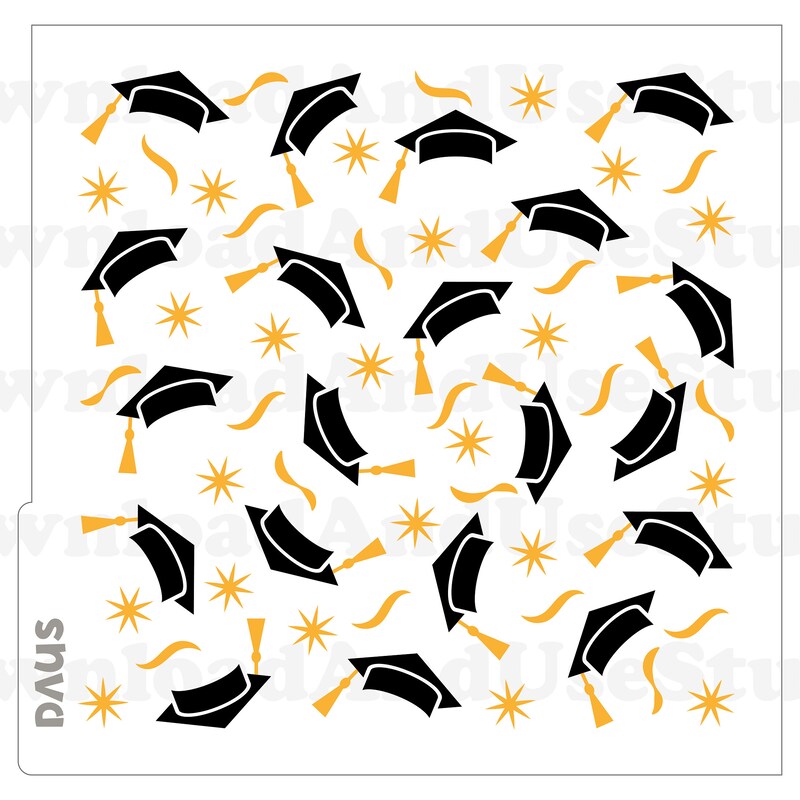 Graduation Stencil - Etsy