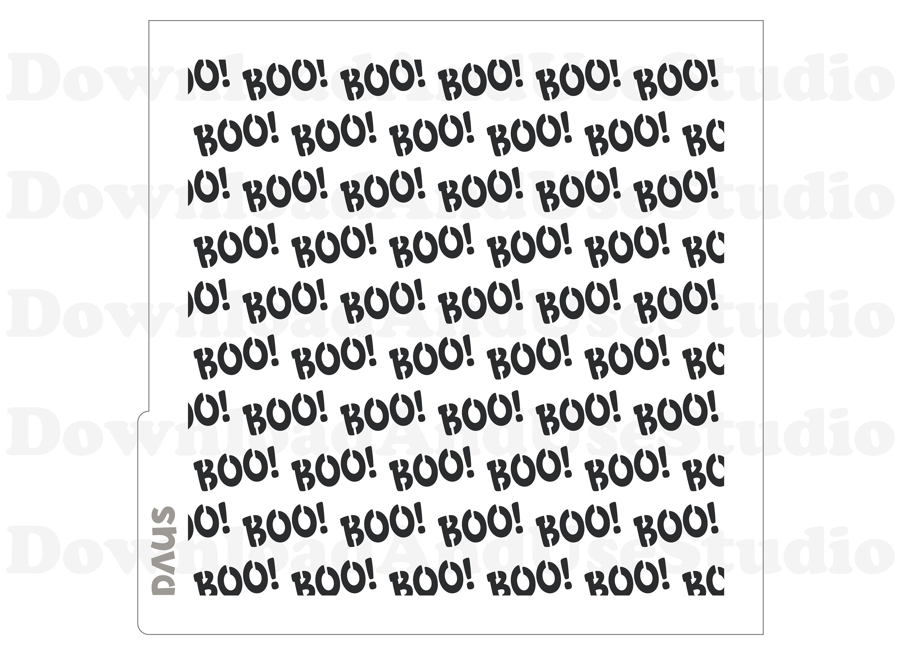 DIGITAL Stencil Boo Stencil SVG and PNG Files DAUS073 - Etsy