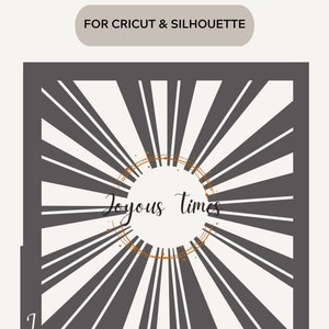 Digital STENCIL Sunburst Cookie Stencil SVG Sun Stencil Sun Rays ...