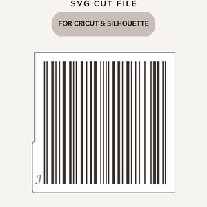 Digital STENCIL Barcode Cookie Stencil SVG Barcode Stencil Barcode Line ...