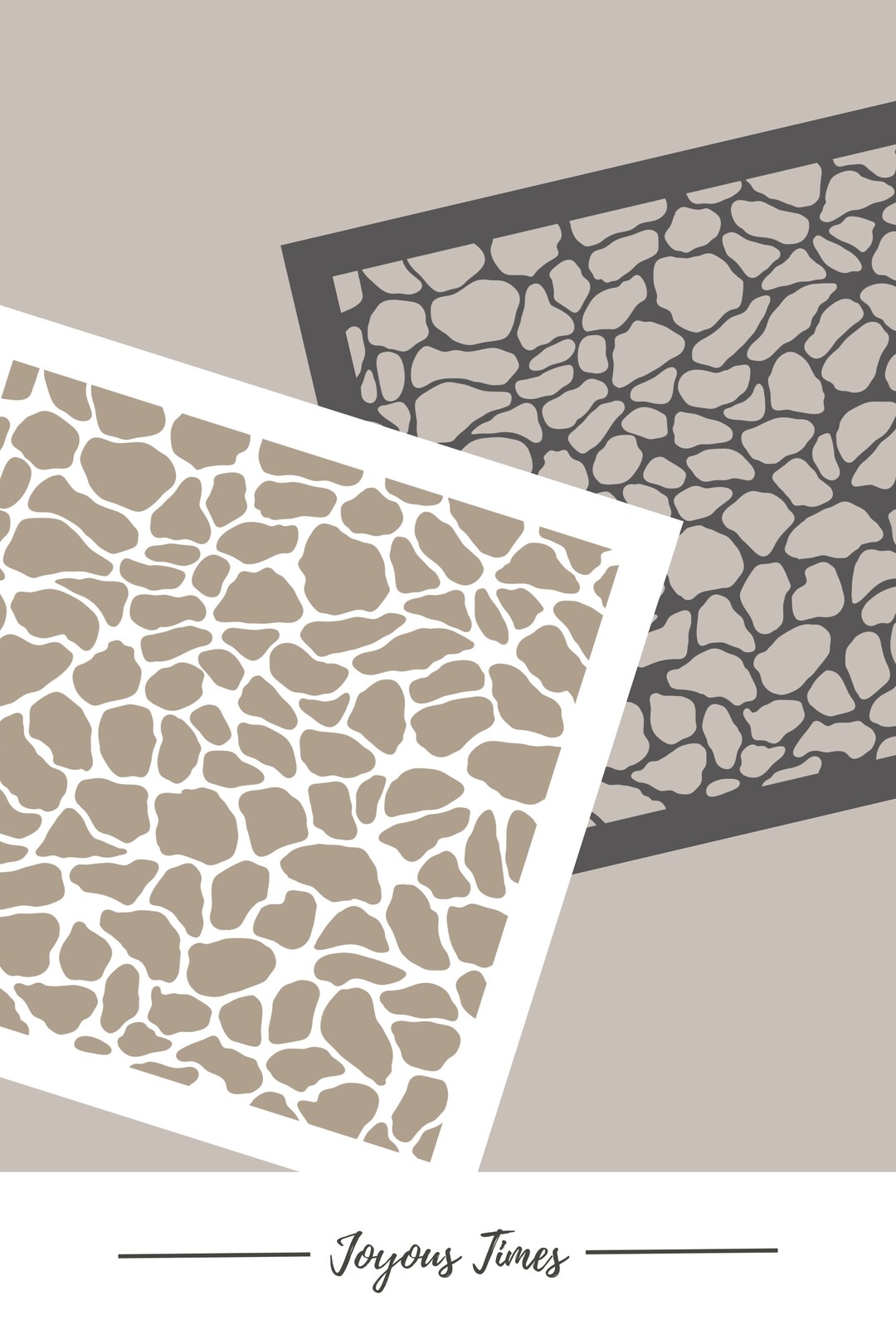 Digital STENCIL Stone Pattern Cookie Stencil SVG Scattered Stone ...