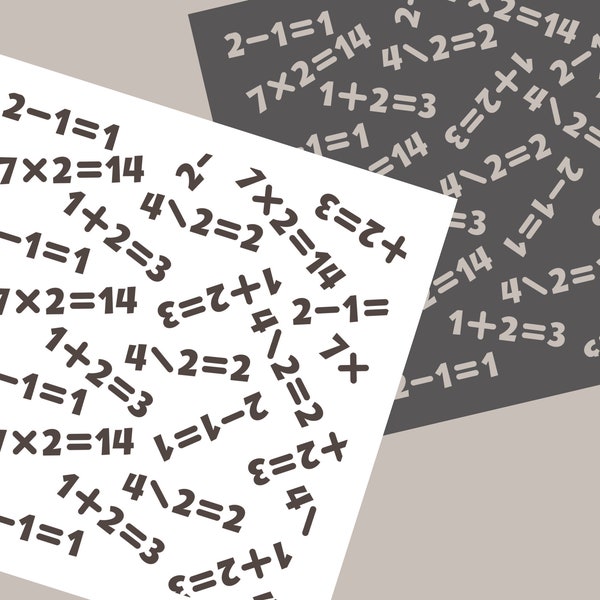 Mathematics Stencil - Etsy