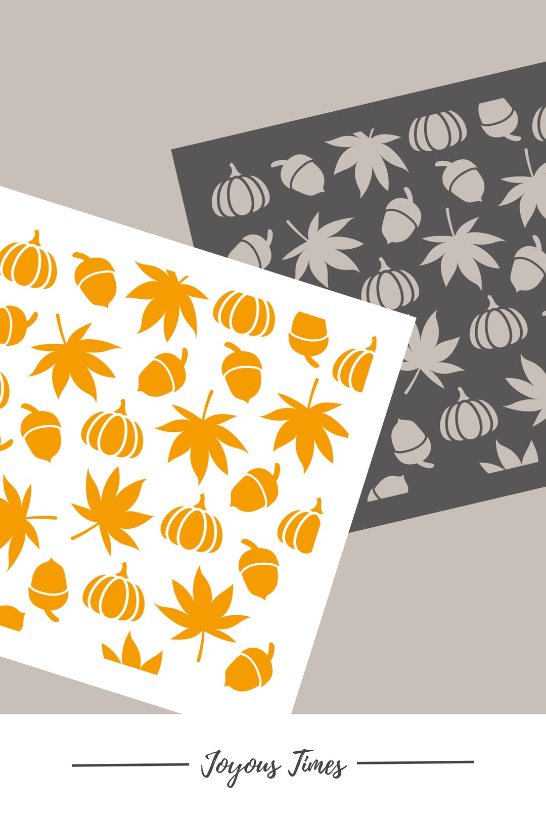 Digital STENCIL Fall Cookie Stencil SVG Fall Leaves Stencil Pumpkin Stencil Acorn Stencil Fall ...