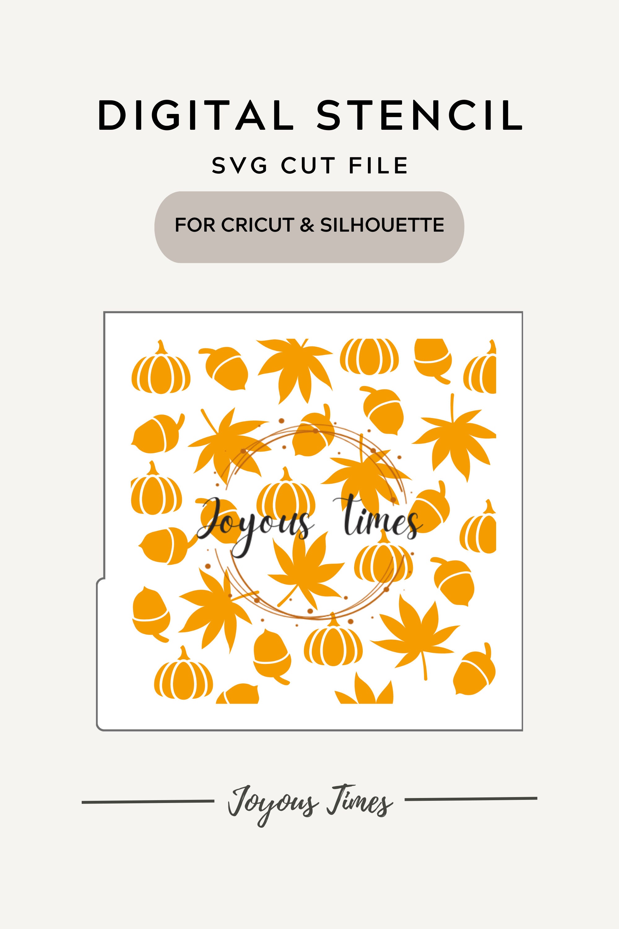 Digital STENCIL Fall Cookie Stencil SVG Fall Leaves Stencil - Etsy