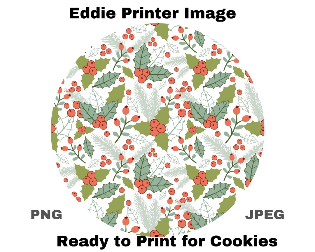 EDDIE Image Christmas Cookie Pattern for Eddie Printer Image File ...