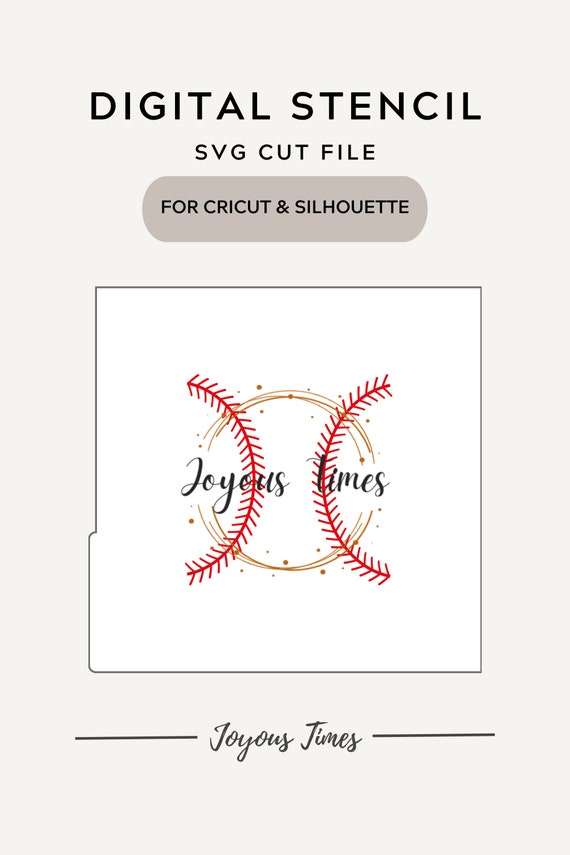 Baseball Stencil Template
