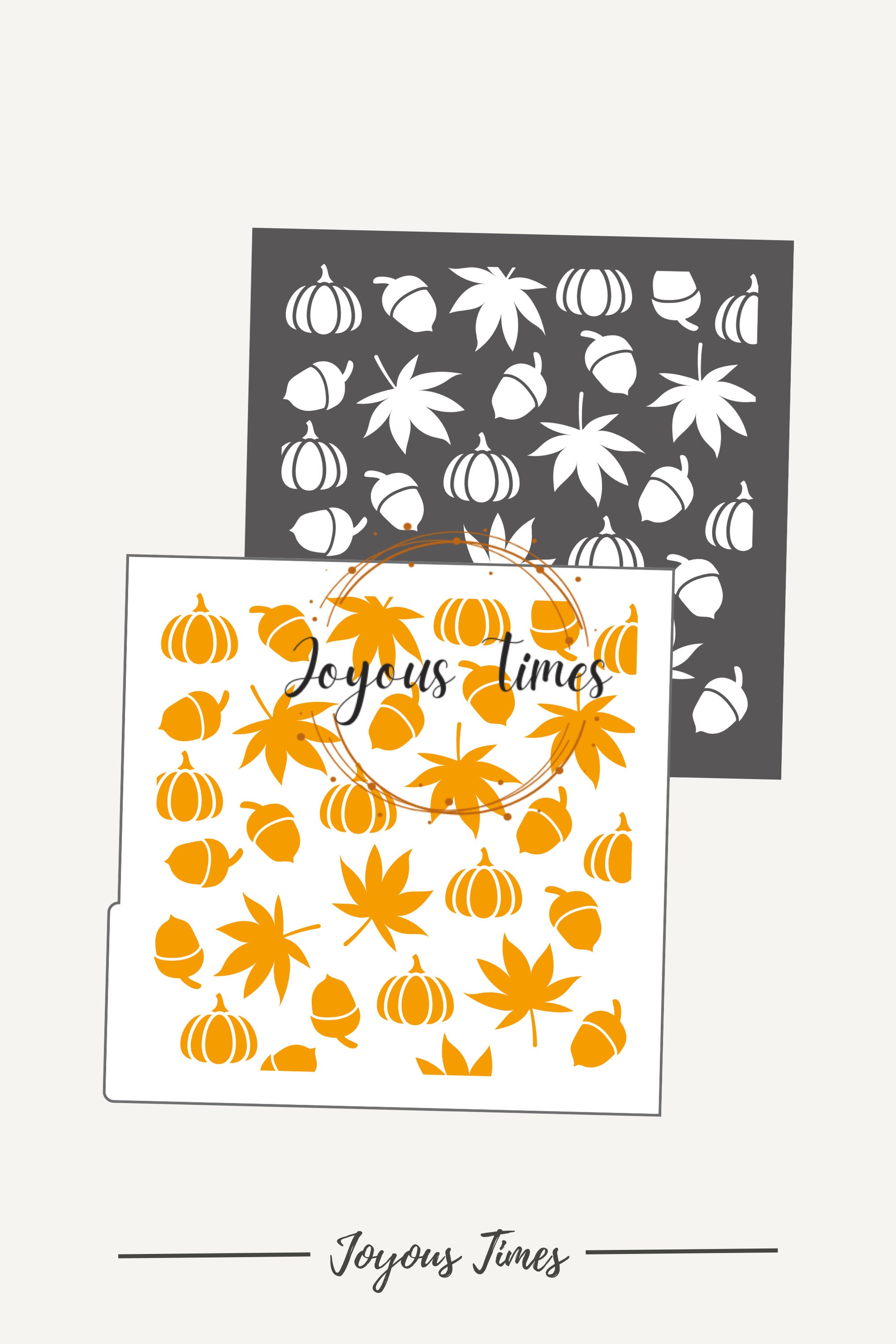 Digital STENCIL Fall Cookie Stencil SVG Fall Leaves Stencil - Etsy