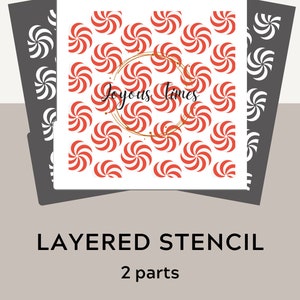 Digital STENCIL Peppermint Candy Cookie Stencil SVG Candy Stencil Peppermint Stencil Christmas ...