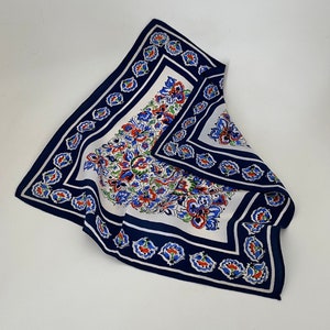Art Deco 1920s Geometric Silk Pocket Square Scarf Handkerchief ...