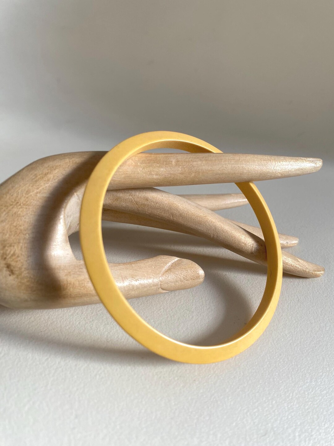 Art Deco Antique Creamed Corn Yellow Phenolic Bakelite Spacer Bracelet ...