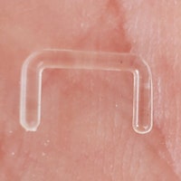 16g Septum Retainer Clear Hide Septum Piercing, No See, for Work, Clear ...