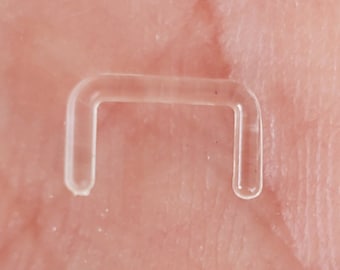 Septum Retainer, Bioflex PTFE Clear Invisible 16g 14g 12g 10g Bioplast ...