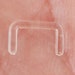16g Septum Retainer Clear Hide Septum Piercing, No See, for Work, Clear ...