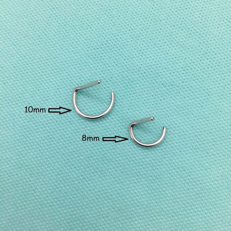 16g Septum Ring 2pcs ANNEALED Surgical Steel 16g 10mm & 8mm - Etsy