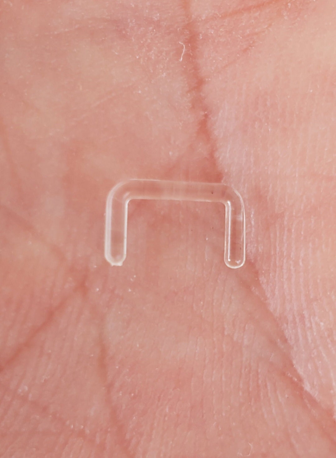 Clear Septum Retainer, 16g, 14g 12g 10g, U Shaped, Sold Single, Medical ...