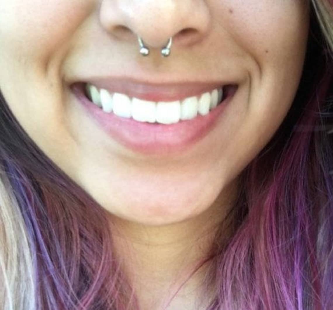 Septum Ring 18g 16g 14g 8mm 5/16 High Quality - Etsy