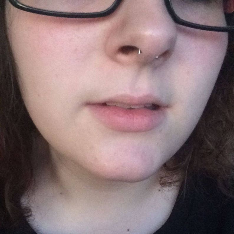16g 14g 12g 10g Septum Retainer the Smallest Only 6mm X - Etsy