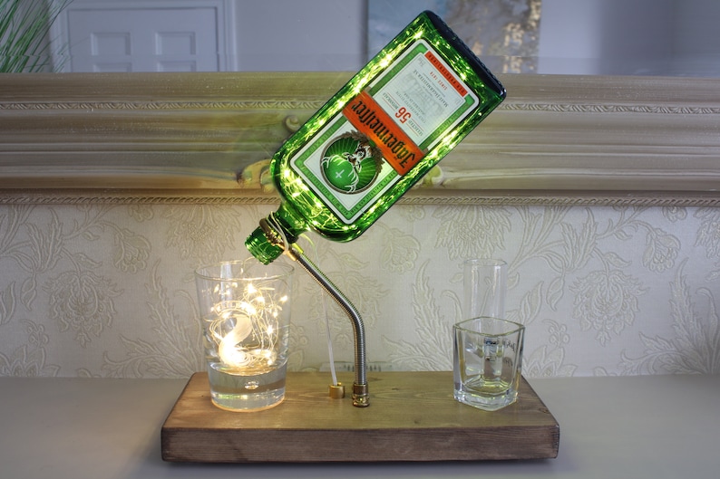 Jagermeister Bottle Light (70cl). Unique Lamp & Digestif Lover Gift for ...