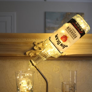 Jim Beam Bottle Light (1L). Unique Lamp & Bourbon Lover Gift for the ...