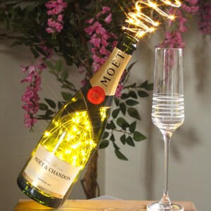Moet & Chandon Champagne Bottle Custom Lamp. Unique Home Decor Light ...