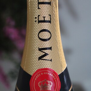 Moet & Chandon Champagne Bottle Custom Lamp. Unique Home Decor Light ...