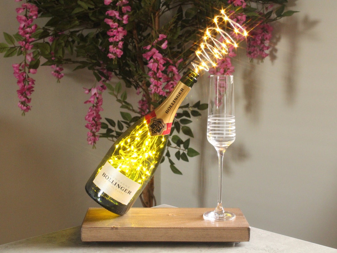 Bollinger Champagne Bottle Custom Lamp. Unique Home Decor Light and ...