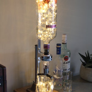Upcycled Gordon's Pink Gin Bottle Lamp: Mood Lighting With Remote - Etsy