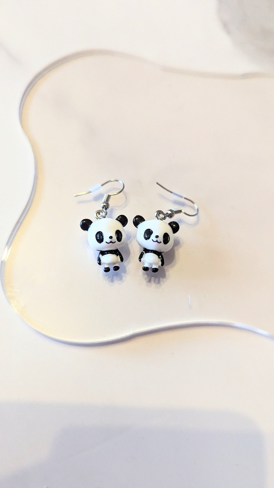 Panda Bear Jewellery, Panda Earrings, Unusual Teacher Gifts, Quirky ...