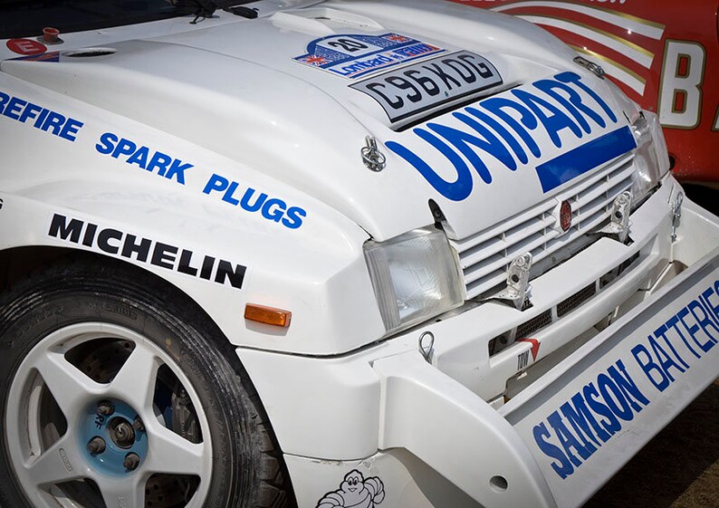 Canvas Print From Original Photograph of a MG Metro 6R4, Group B, Rally ...
