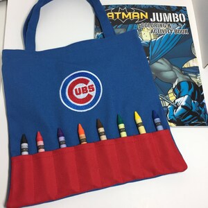 Chicago Cubs Book Bag, Cubs Book Tote, Cubs Childs Gift, Coloring Book ...