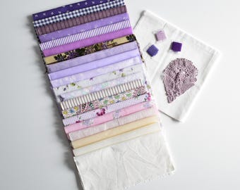 Fabric Scrap Bundle for Sewing, DIY Crafts, Patchwork, Assorted Fabric ...