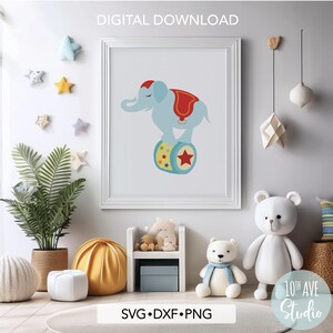 Carnival~circus~elephant Multi Layer/color Svg/png/dxf Clipart and Cut ...