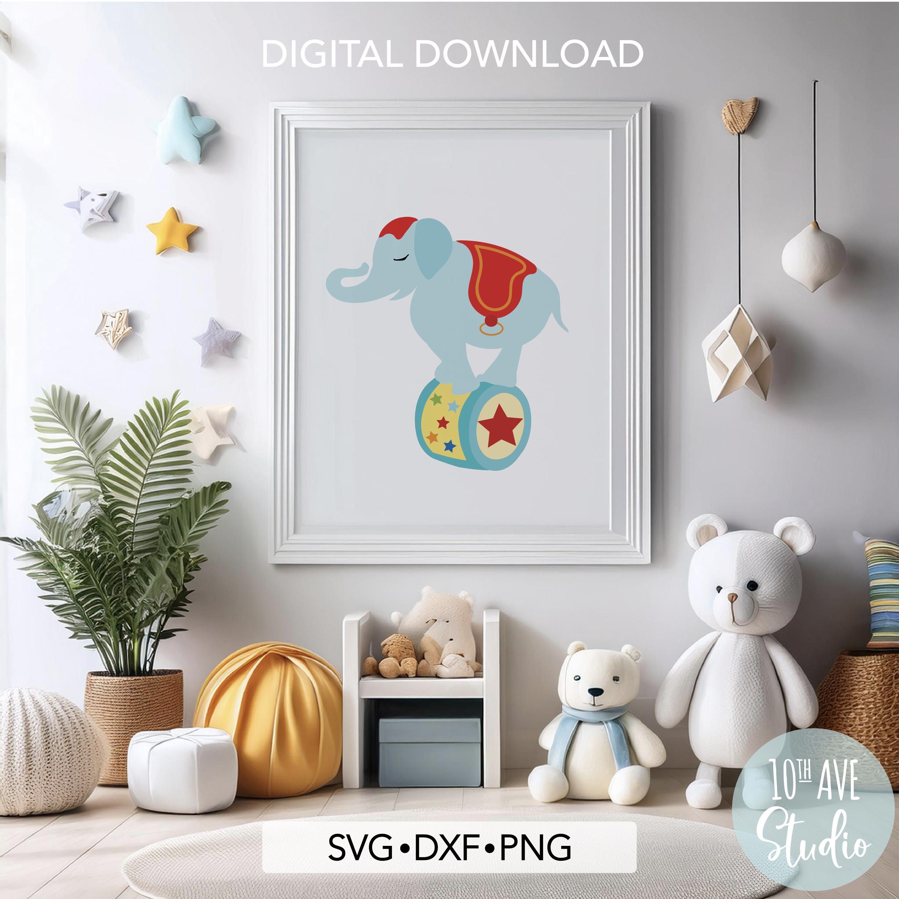 Carnival~circus~elephant Multi Layer/color Svg/png/dxf Clipart and Cut ...