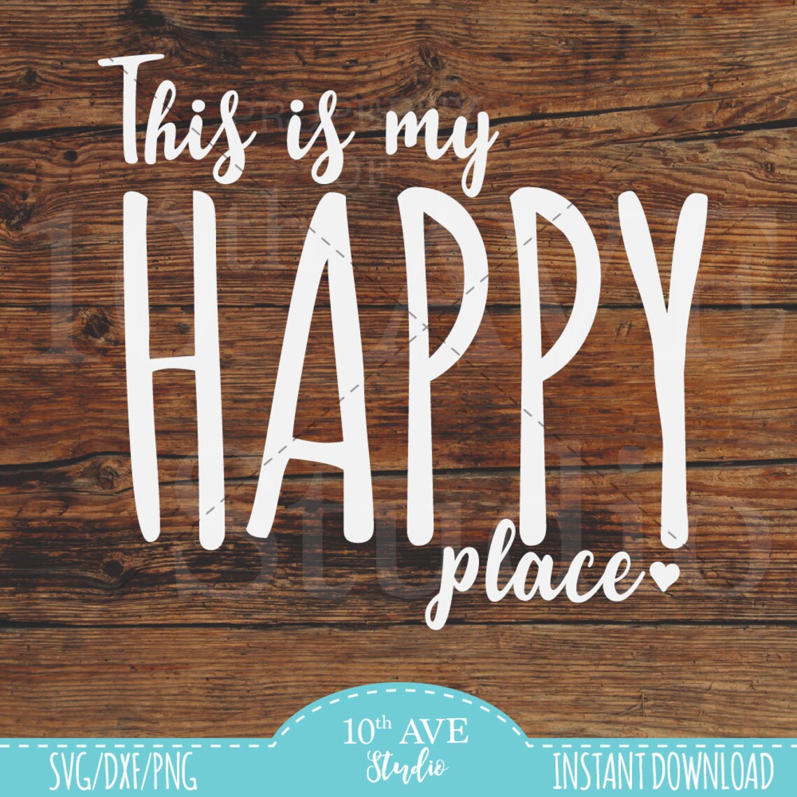 This is My Happy Place SVG/DXF/PNG Clipart and Cut Files - Etsy